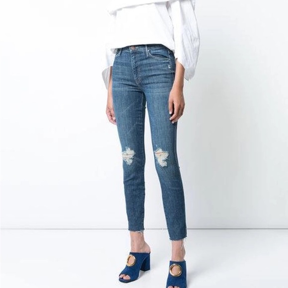MOTHER | Jeans | Mother Denim The Vamp Fray Crazy Like A Fox Distressed ...